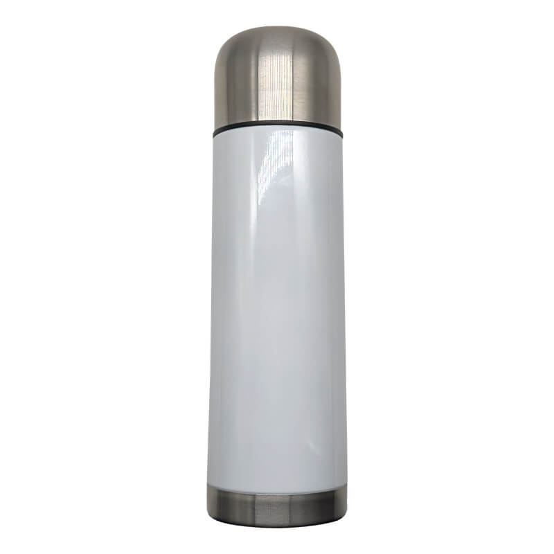 750ml White Flask with Silver Cap – Be Original